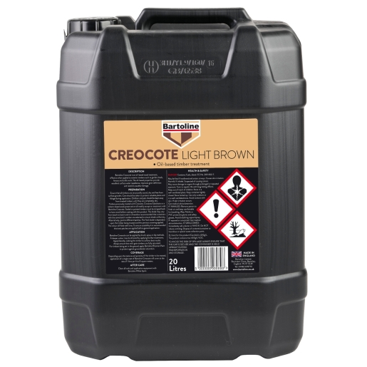 Bartoline Creocote Light Brown 20L - Builders Merchants