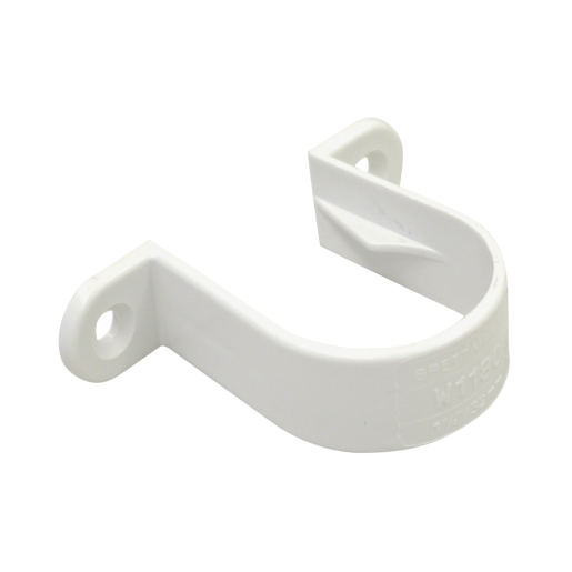 Osma 32mm Pushfit Waste White Pipe Bracket - Builders Merchants