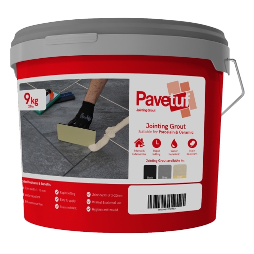Pavetuf Jointing Grout Buff 9kg - Builders Merchants