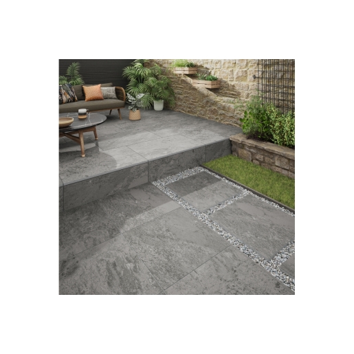 Romana Haddon Grey Glazed Porcelain 600 x 900 x 20mm PK/1 – Builders ...